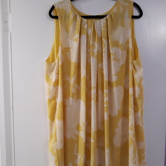 H&M | Dresses | H M Sundress Yellow And White Mini Sundress | Poshmark